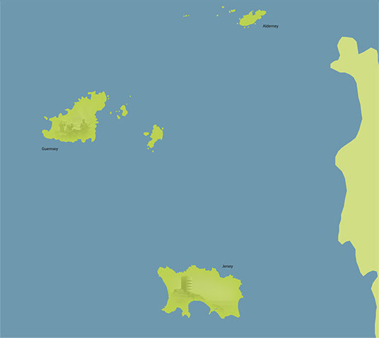 Remnants from second world war on the Channel Islands